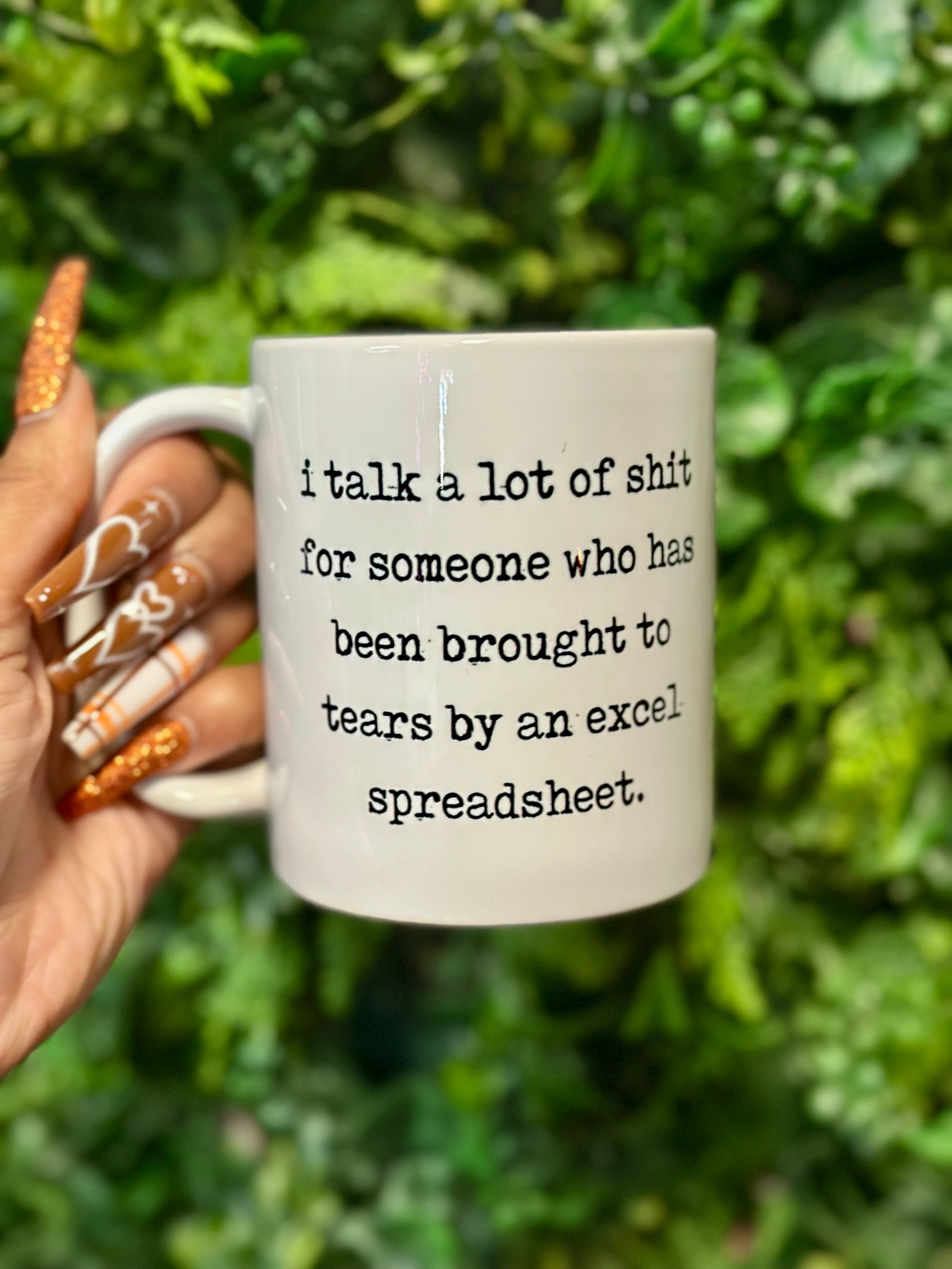 I Talk A Lot Of Shit…Mug – BarBelles Boutique